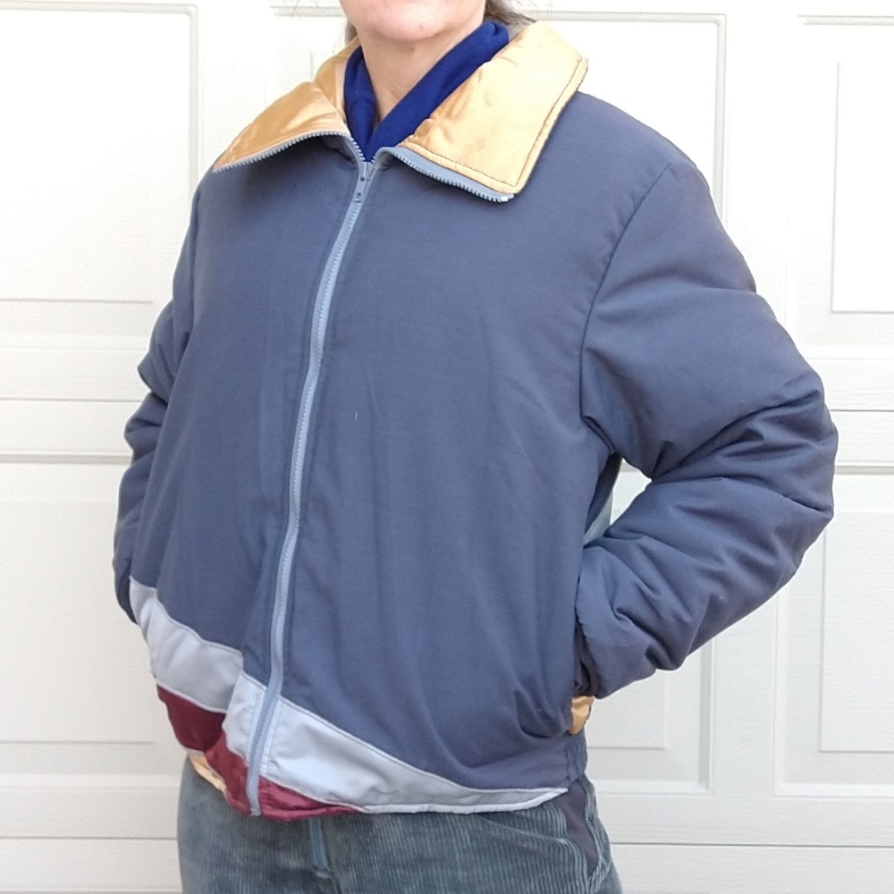 1980's Vintage Ski Jacket Down Puffer Coat 80's M - Gem